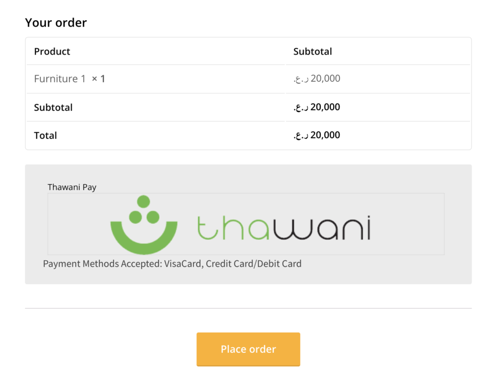 Thawani Pay WooCommerce Plugin Integration Services in Oman- Connectiq